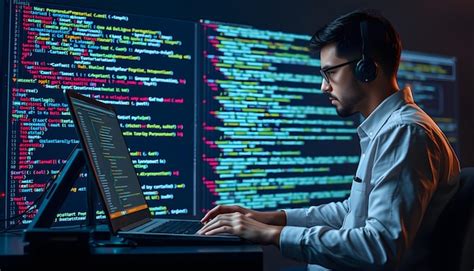 developing programmer development website design and coding technologies isolated with white