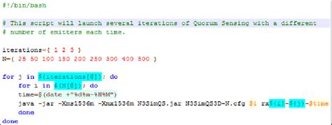 4 Example Of A Script For Several Iterations With Different Number Of