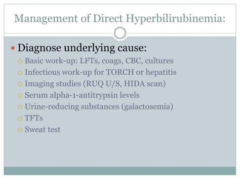 Hyperbilirubinemia Differential Diagnosis Medical