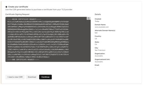 custom tls certificates with a vip csr · wordpress vip documentation