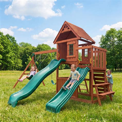 Customized Rs01 Wooden Playground Set