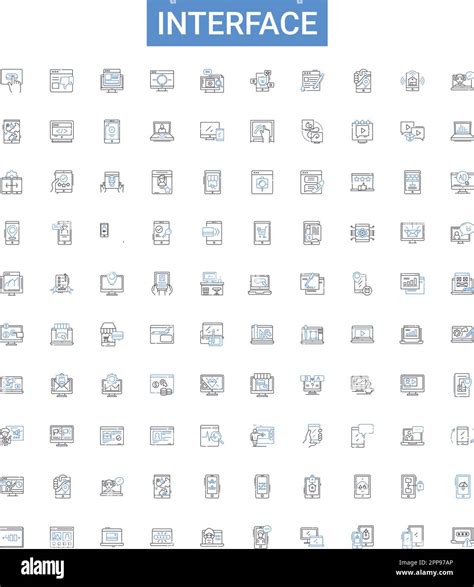Interface Outline Icons Collection Interface Interfaceable Interfacing Interact Interactive