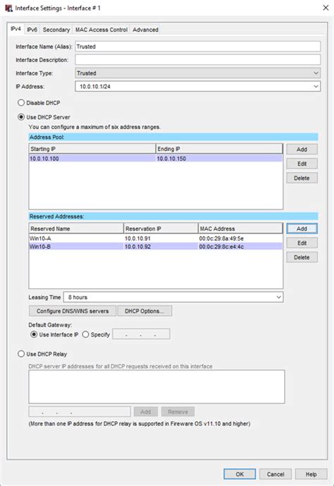 Configure An Ipv4 Dhcp Server
