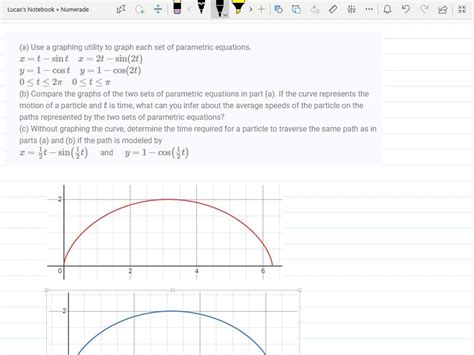 Solveda Use A Graphing Utility To Graph Each Set Of Parametric