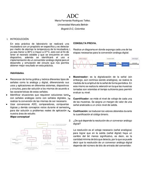 Guia 8 Guia Practica Adc Maria Fernanda Rodriguez Tellez Universidad Manuela Beltrán Bogotá