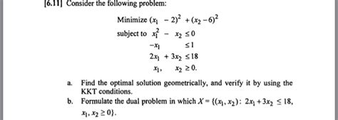 solved 16 11] consider the following problem 2 minimize x