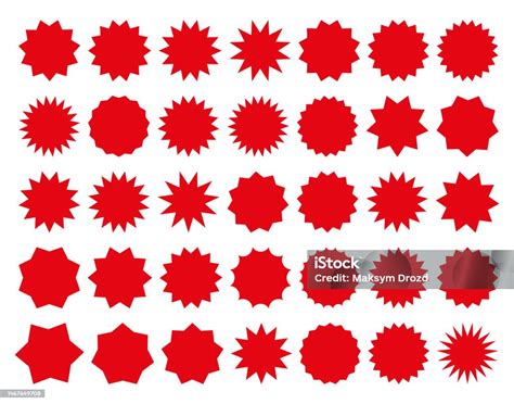선버스트 프로모션 태그 파열 스티커 프로모션 배지 스타 버스트 폭발 스타 버튼 벡터 일러스트 레이 션입니다 프로모션 광고를 위한