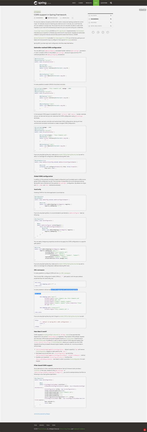 Springmvc支持跨域访问，spring跨域访问，springmvc Crossorigin 跨域 蕃薯耀 博客园