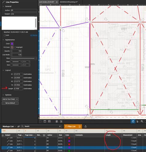 Markups List Line Length Not Showing Up Bluebeam Community