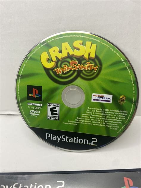 Crash Twinsanity Sony Playstation 2 2004 Ps2 No Manual 20626721820