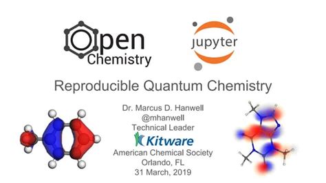 open chemistry jupyterlab and data reproducible quantum chemistry ppt