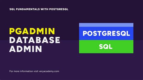 Creating And Administrating Database Tables With Pgadmin Sql Fundamentals With Postgresql