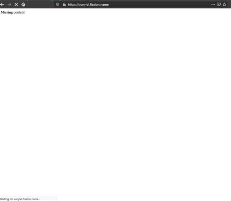 flash of missing content · issue 7 · fission codes landing page · github