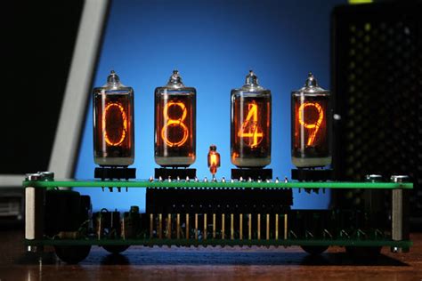 Kit Lets You Build Your Own Retro Nixie Tube Desk Clock