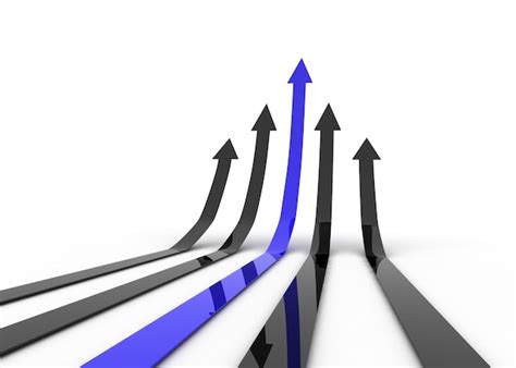 Premium Photo Arrow Leader Concept