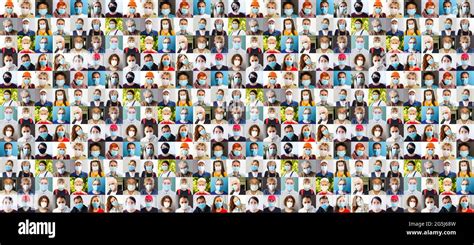 Many Happy Diverse Ethnicity Different Young And Old People Group