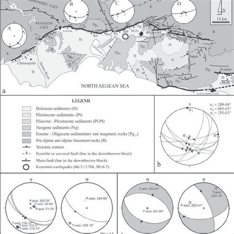 A Generalized Geologicaltectonic Map And B Schematic