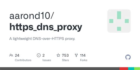 GitHub Aarond Https Dns Proxy A Lightweight DNS Over HTTPS Proxy