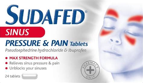 Sudafed Sinus Max Strength 16 Capsules