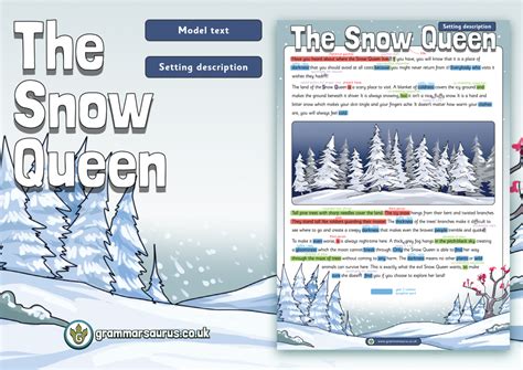 Year Model Text Setting Description The Snow Queen Grammarsaurus