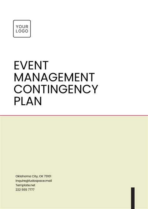 Free Contingency Plan Templates Editable And Printable