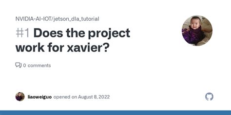 Does The Project Work For Xavier Issue Nvidia Ai Iot Jetson Dla Tutorial Github