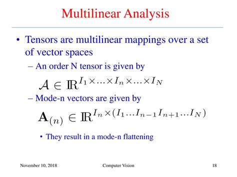Outline Multilinear Analysis Ppt Download