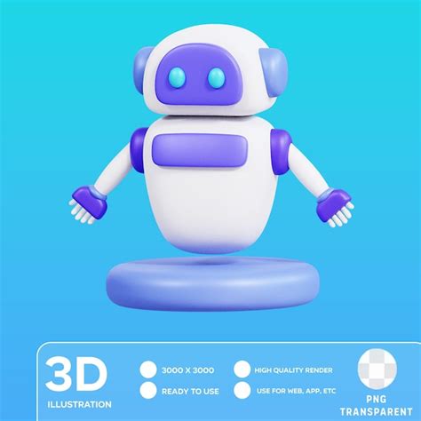 Premium Psd Psd Nano Robot 3d Illustration