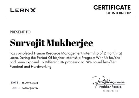 Suvrojit Mukherjee On Linkedin Completing This Internship Has Been A