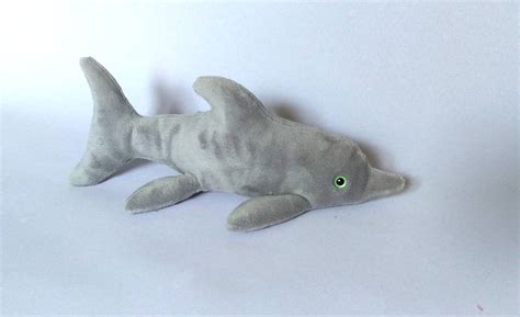 Mini Silver Ichthyosaur Plush Ichthyosaurus Sea Monster Etsy Uk