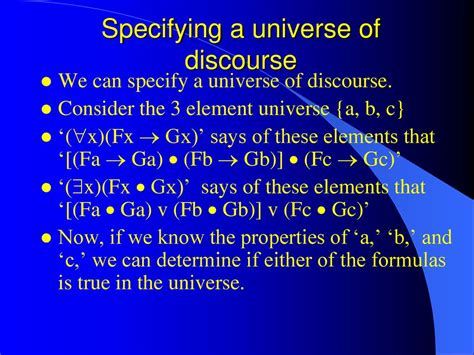 Todays Topics Universes Of Discourse Ppt Download