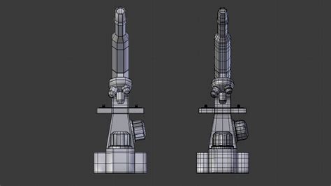 현미경 로우 폴리 폴리 3d 모델 12 Blend Dae Fbx Obj Free3d