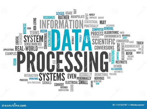Word Cloud Data Processing Stock Illustration Illustration Of Design