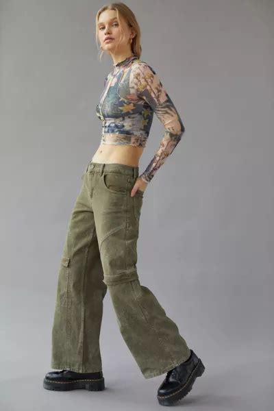 Bdg Low Rise Seamed Cargo Jean Urban Outfitters