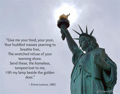 Emma Lazarus Famous Words On The Statue Of Liberty Educational
