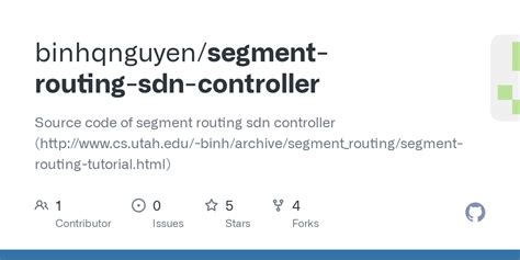 Github Binhqnguyensegment Routing Sdn Controller Source Code Of