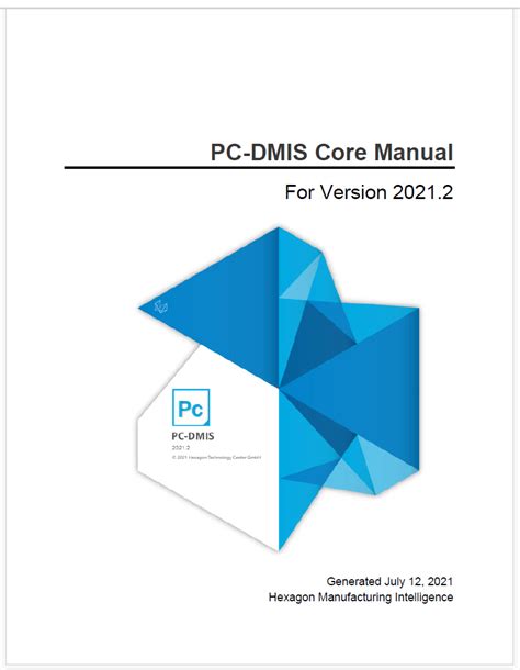 Pc Dmis 2021 2 Core Manual