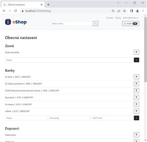 E Shop V Asp Net Core Mvc Administrace