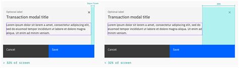 [modal] Design Enhancements Ready · Issue 4607 · Carbon Design