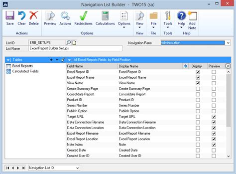 Excel Report Builder Setups Smartlist Builder Template Eone Solutions