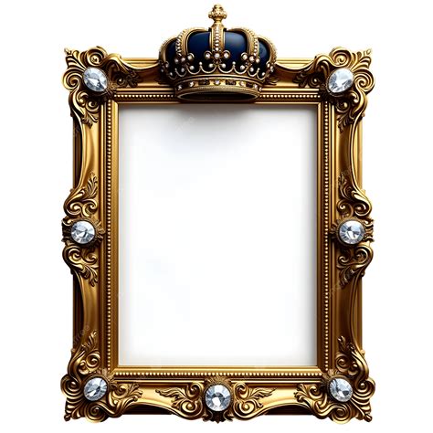 Clipart Ornate Gold And Crown Wedding Frame Royalty Free Richly