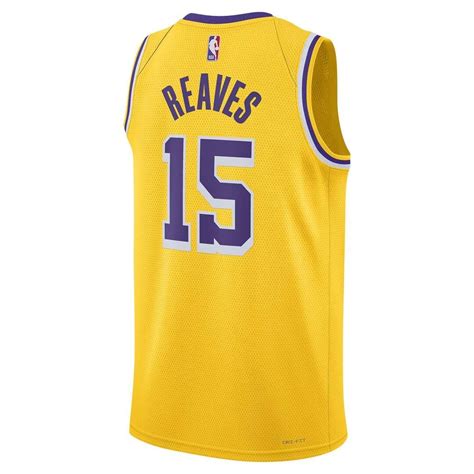 Unisex Los Angeles Lakers Austin Reaves Nike Gold Swingman Jersey Icon Edition Dso Sport