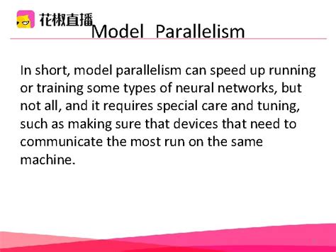 Distributed Training Tensorflow 1 Model Parallelism 2 Model
