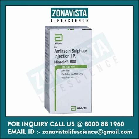 Amikacin Sulphate Injection 500 Mg 2ml At ₹ 421 Piece In Surat Id 2854022929912