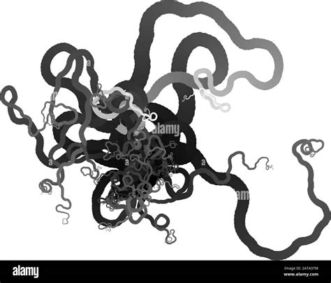 Vector Tentacles Plexus Generative Art Stock Vector Image And Art Alamy
