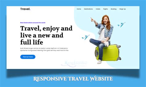 Create Responsive Travel Website Using Html Css And Js