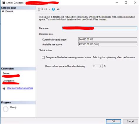 Sql Server Database Is Too Large Because Available Space Allocated 70