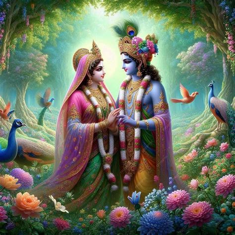 Radha Krishna Divine Love Krishna Leela Radhas Devotion Lord Krishna