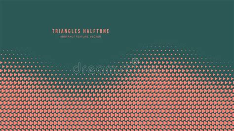 Triangles Half Tone Pattern Wavy Border Vector Orange Green Abstract