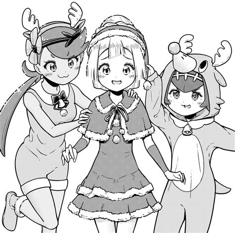 Lillie Lana And Mallow Pokemon And 1 More Drawn By Ziburikito